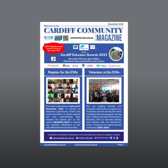 Cardiff Community Magazine - November 2022 Edition - C3SC community